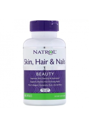 Skin, Hair & Nails, Advanced Beauty 60 капс (Natrol) - Витаминные ...